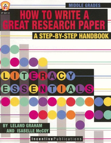 How to Write a Great Research Paper : A Step-by-Step Handbook used book ...