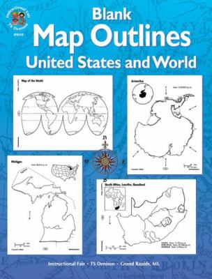 Blank Map Outlines : United States and World used book by Instructional ...