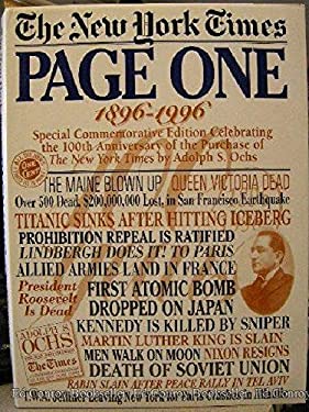 Page One : The New York Times Major Events, 1900-1996 used book by New ...