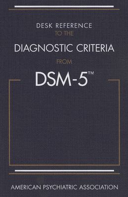 Diagnostic Criteria from DSM-5™ used book by American Psychiatric ...