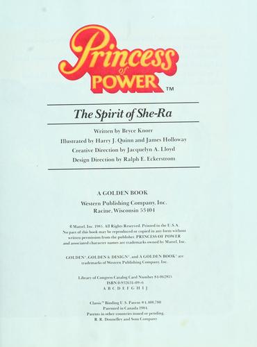 Princess of Power the Spirit of She-ra copy by Bryce Knorr: 9780932631091