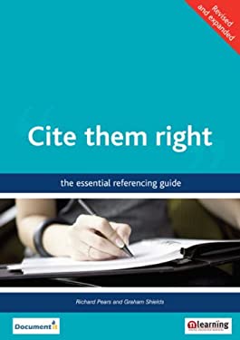 Cite Them Right : The essential referencing Guide used book by Richard ...