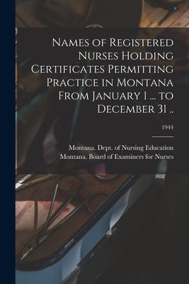 Names of Registered Nurses Holding Certificates Permitting Practice in ...