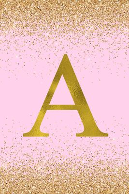 A: Letter A Monogram Bullet Journal - Pretty Pink & Gold Confetti ...