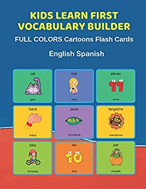 Kids Learn First Vocabulary Builder FULL COLORS Cartoons Flash Cards ...