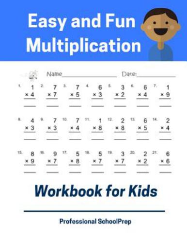 Easy and Fun Multiplication Workbook for Kids : Full Set 5000 Times Tables Book for 2nd, 3rd ...