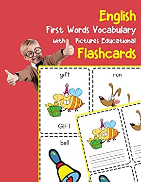 English First Words Vocabulary with Pictures Educational Flashcards ...