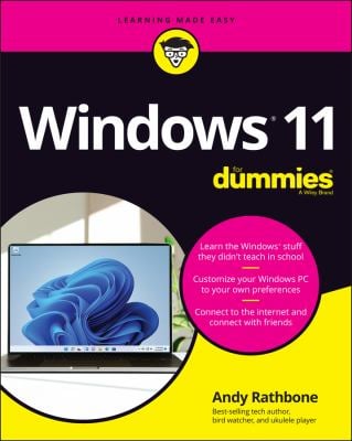 Windows 11 for Dummies book by Andy Rathbone: 9781119846475