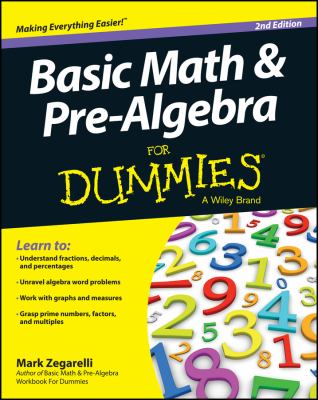 Basic Math and Pre-Algebra for Dummies® used book by Mark Zegarelli ...