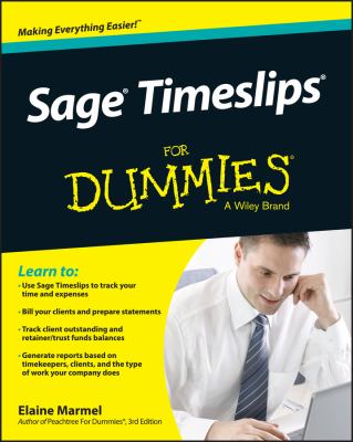 Sage Timeslips for Dummies used book by Elaine Marmel: 9781118832769