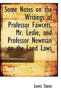 Some Notes on the Writings of Professor Fawcett, Mr. Leslie, and ...