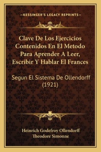 Clave de Los Ejercicios Contenidos en el Metodo para Aprender a Leer ...
