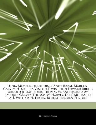Articles on Unia Members, Including: Andy Razaf, Marcus Garvey ...