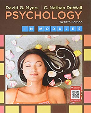 Psychology in Modules used book by David G. Myers, C. Nathan DeWall ...