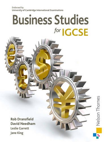 Business Studies for IGCSE book: 9781408506479