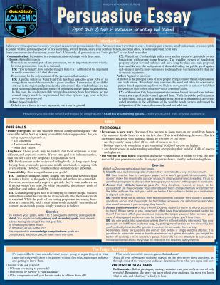 Persuasive Essay : A QuickStudy Laminated Reference Guide copy by ...