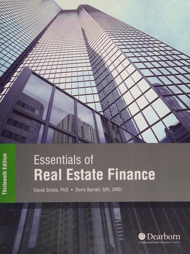 Essentials Of Real Estate Finance used book by Doris Barrell: 9781427738196