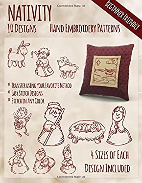 Nativity Hand Embroidery Patterns book by StitchX Embroidery: 9781530669103