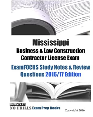 Mississippi Business and Law Construction Contractor License Exam ...