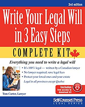 Write Your Legal Will in 3 Easy Steps - CAN Kit : Everything You Need ...