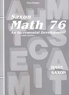 Math 76 : An Incremental Development: Test Forms used book by Stephen ...