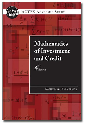 Mathematics of Investment and Credit book by Samuel A. Broverman ...