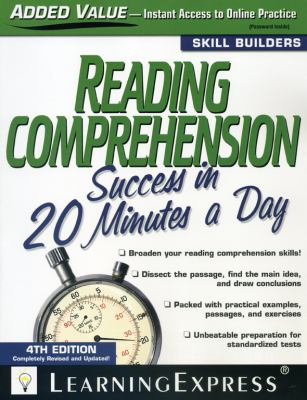 Reading Comprehension Success in 20 Minutes a Day used book by ...