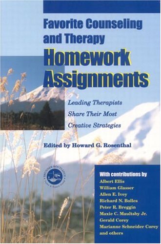 Favorite Counseling and Therapy Homework Assignments : Leading ...
