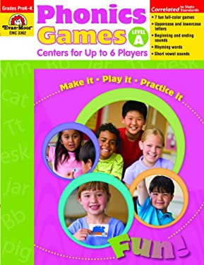 Phonics Games : Grades PreK-K: Centers for up to 6 Players, Level A ...