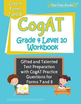 CogAT Grade 4 Level 10 Workbook : Gifted and Talented Test Preparation ...