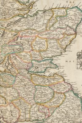 1689 Map of Scotland with Roads - a Poetose Notebook / Journal / Diary ...