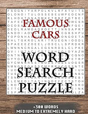 FAMOUS CARS WORD SEARCH PUZZLE +300 WORDS Medium to Extremetrly Hard ...