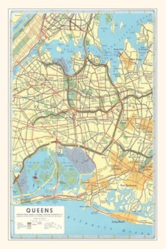 Vintage Journal Map of Queens, New York book by Found Image Press ...