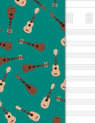 Ukulele Tab Notebook : 6 String Chord and Tablature Staff Music Paper ...
