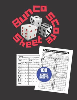 Bunco Score Sheet : V. 15 100 Bunco Score Pad for Dice Game / Bunco ...
