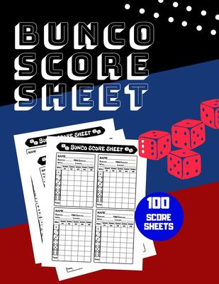 Bunco Score Sheet : V. 21 100 Bunco Score Pad for Dice Game / Bunco ...