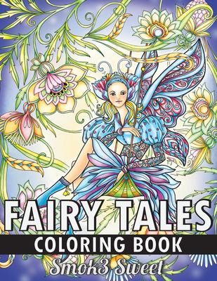 Fairy Tales Coloring Book : Adults Coloring Book with Pattern for ...