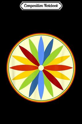 Composition Notebook: Amish - Hex Sign Sixn Pointed Rosette 1 - Funny ...