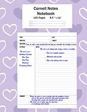 Cornell Notes Notebook : Note Taking System, for Students, Writers ...