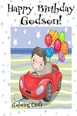 HAPPY BIRTHDAY GODSON! (Coloring Card) : (Personalized Birthday Card ...