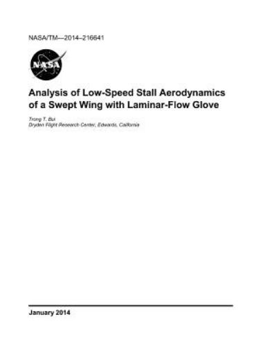 Analysis of Low-Speed Stall Aerodynamics of a Swept Wing with Laminar ...
