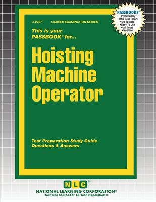 Hoisting Machine Operator book by Passbooks: 9781799322573