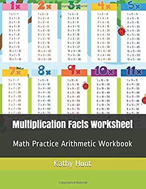 Multiplication Facts Worksheet: Math Practice Arithmetic Workbook ...
