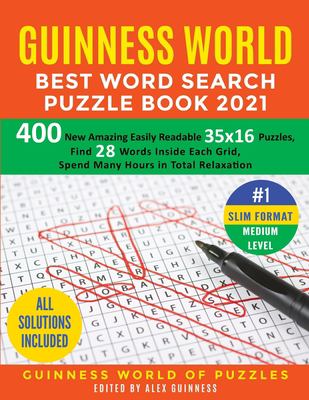 Guinness World Best Word Search Puzzle Book 2021 #1 Slim Format Medium ...