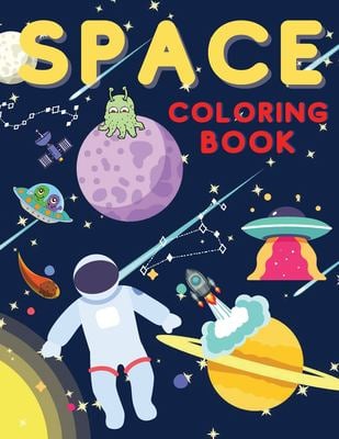 Space Coloring Book: Fantastic Outer Space Coloring with Planets ...