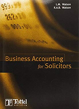 Business Accounting for Solicitors book by Janell Watson: 9781845923723