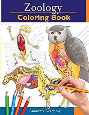 Zoology Coloring Book: Incredibly Detailed Self-Test Animal Anatomy ...