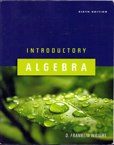 Introductory Algebra 6th ed Text Only Softcover used book
