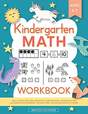 Kindergaten Math Workbook : Kindergarten and 1st Grade Workbook Age 5-7 ...