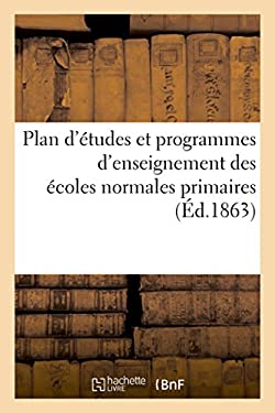 Plan d'Etudes et Programmes d'Enseignement des Ecoles Normales ...
